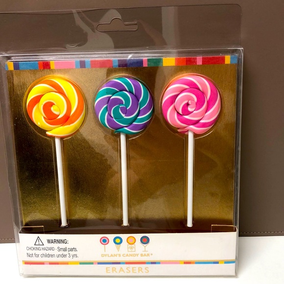 Dylan’s Candy Bar | Office | Dylans Candy Bar Eraser Set | Poshmark